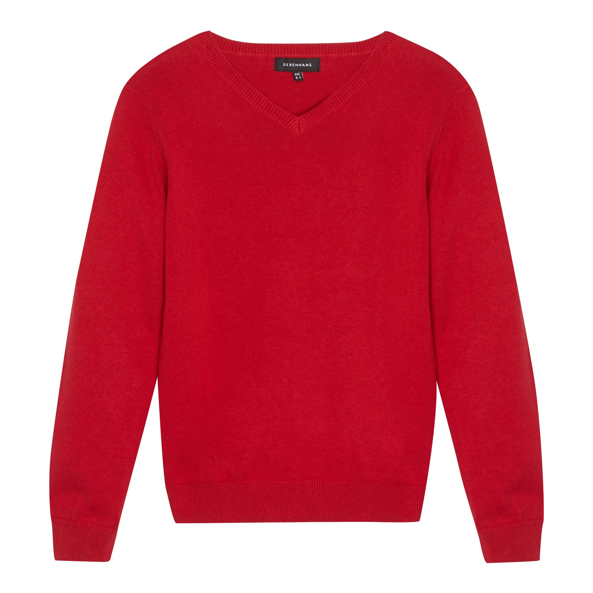 Debenhams Kids Red School V-Neck Jumper From Debenhams | eBay