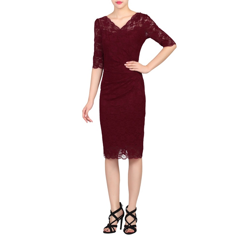 Dark Red or Maroon Mother Of The Bride Outfits and Dresses 2020 ...